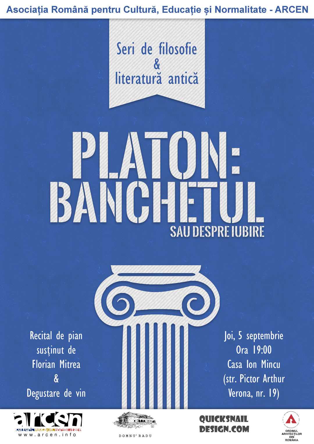 Serile de filozofie și literatură antică debutează cu ”Banchetul” lui ...