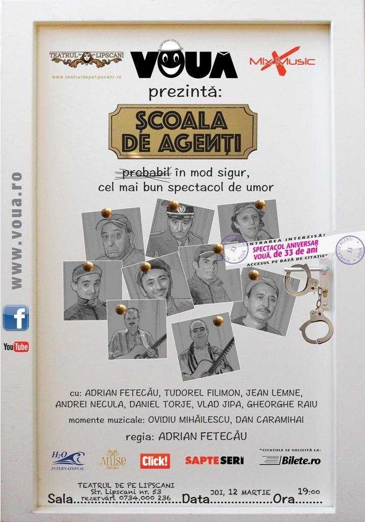 Grupul Vouă prezintă ”Școala de agenți”, la Teatrul de pe Lipscani ...