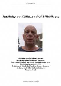 Întâlnire cu Călin-Andrei Mihăilescu, la Clubul de lectură "Calderon ...