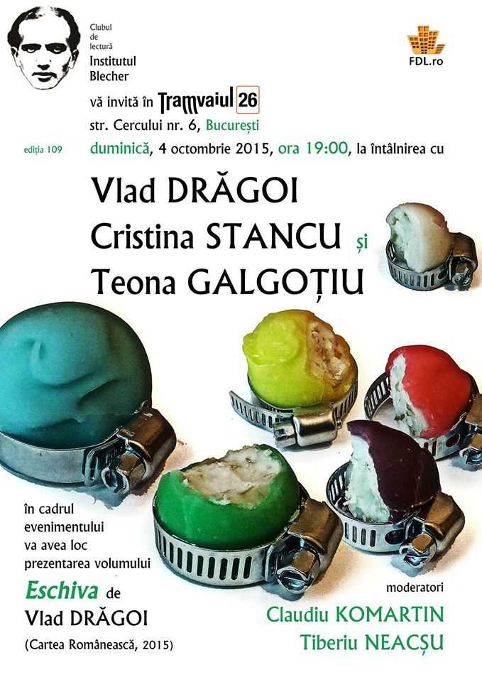 Vlad Drăgoi citeşte din ”Eschiva”, la Tramvaiul 26 - Agentia de cArte