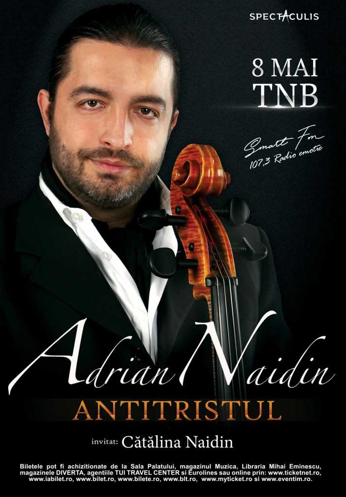 Adrian Naidin, în concert la Sala Mare a Teatrului Național București ...